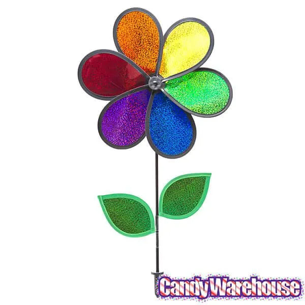 Rainbow Sparkle Flower Spinner - 12 Inch Flower Wheel | Candy Warehouse