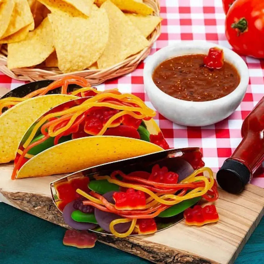Raindrops Mini Gummy Tacos: 16 Piece Box | Candy Warehouse