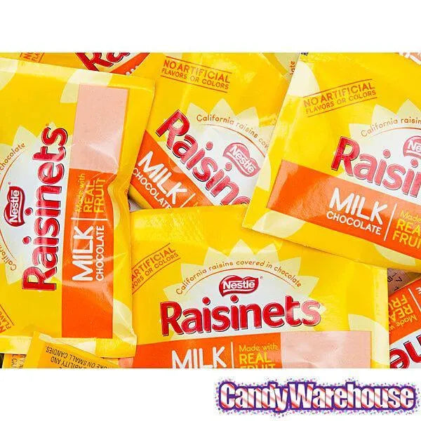 Raisinets Milk Chocolate Raisins Candy Fun Size Packs: 15-Piece Bag ...