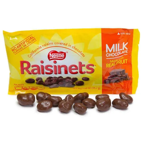 Raisinets Milk Chocolate Raisins Candy Packs: 36-Piece Box – Candy ...