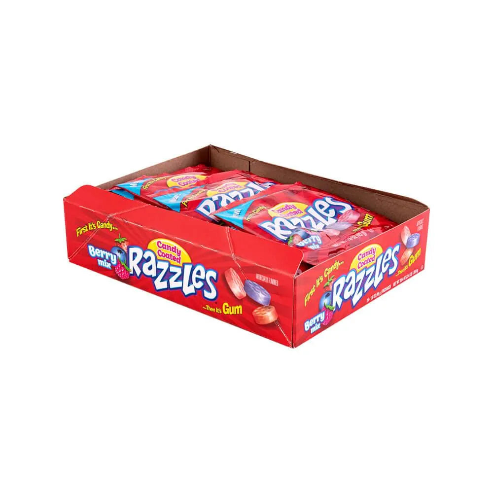Razzles Berry Mix Candy Packs: 24-Piece Box – Candy Warehouse
