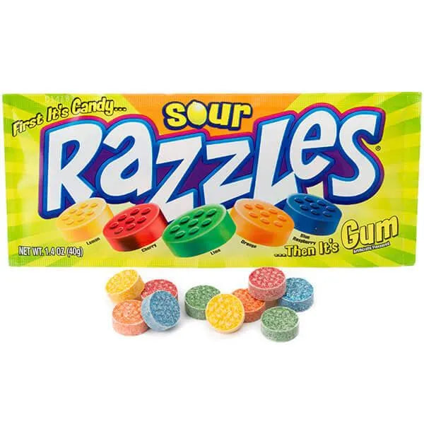 Razzles Candy Packs - Sour: 24-Piece Box – Candy Warehouse