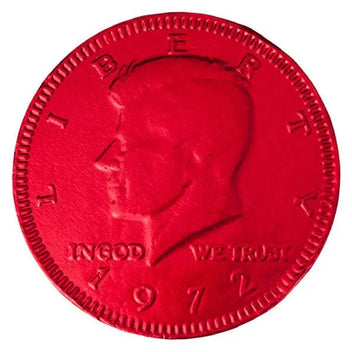 Red Foiled Milk Chocolate Coins: 1LB Bag – Candy Warehouse