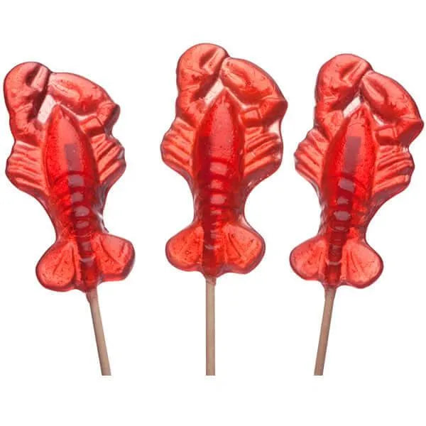 Red Lobster Hard Candy Lollipops: 12-Piece Bag – Candy Warehouse