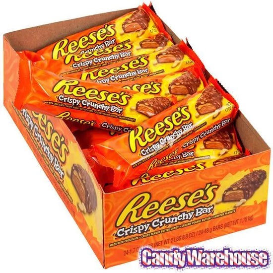 Reese's Crispy Crunchy Candy Bars: 18-Piece Box | Candy Warehouse
