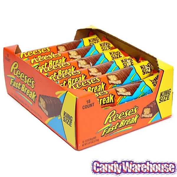Reese's Fast Break King Size Candy Bars: 18-Piece Box | Candy Warehouse