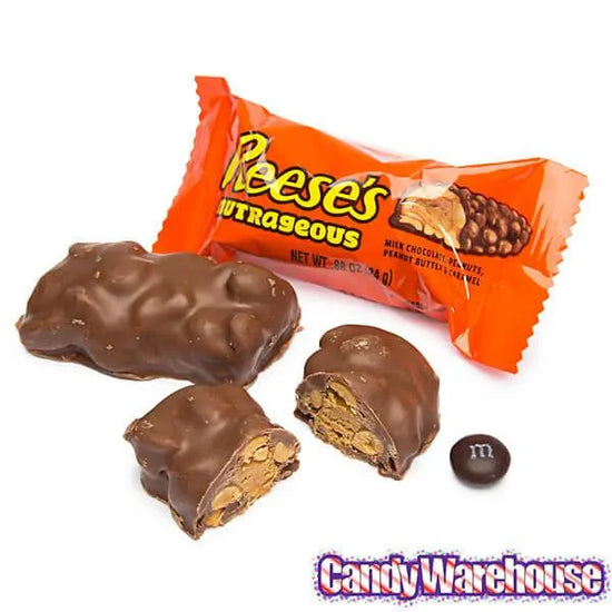 Reese's Nutrageous Snack Size Candy Bars: 10-Piece Bag | Candy Warehouse