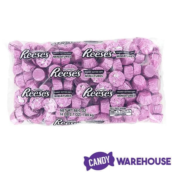 Reese's Peanut Butter Cups Miniatures - Pink: 200-Piece Bag – Candy ...
