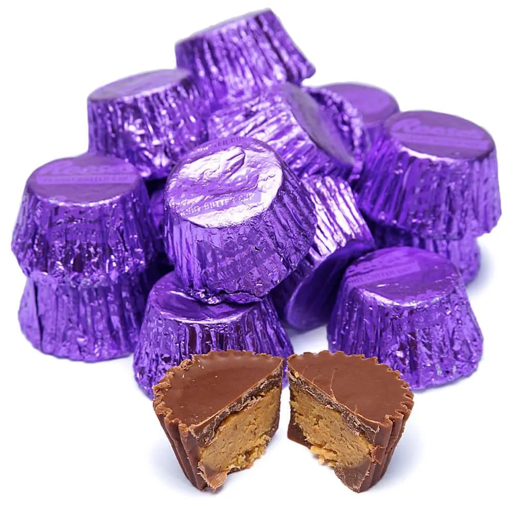 Reese's Peanut Butter Cups Miniatures - Purple: 200-Piece Bag | Candy ...