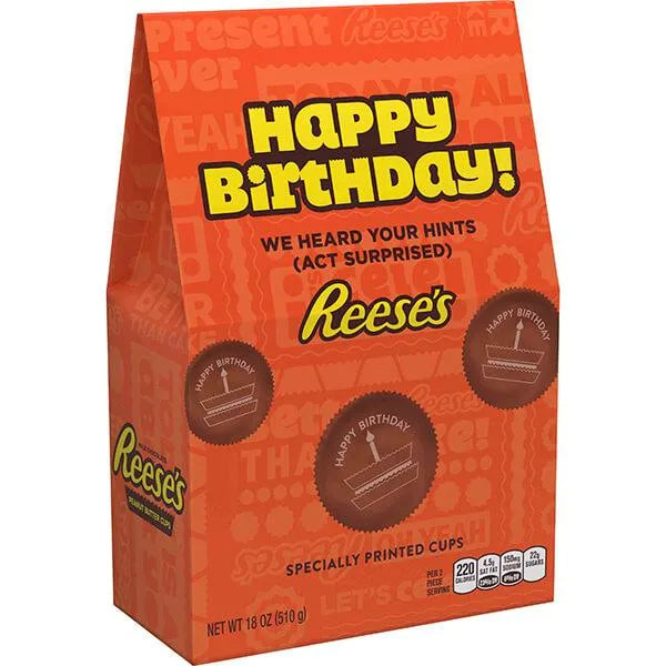 Reeses Happy Birthday Peanut Butter Cups: 20-Piece Tote – Candy Warehouse