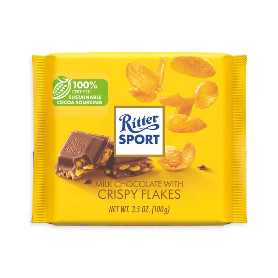 Ritter Sport Milk Chocolate with Cornflakes 10-Piece Box | Candy ...