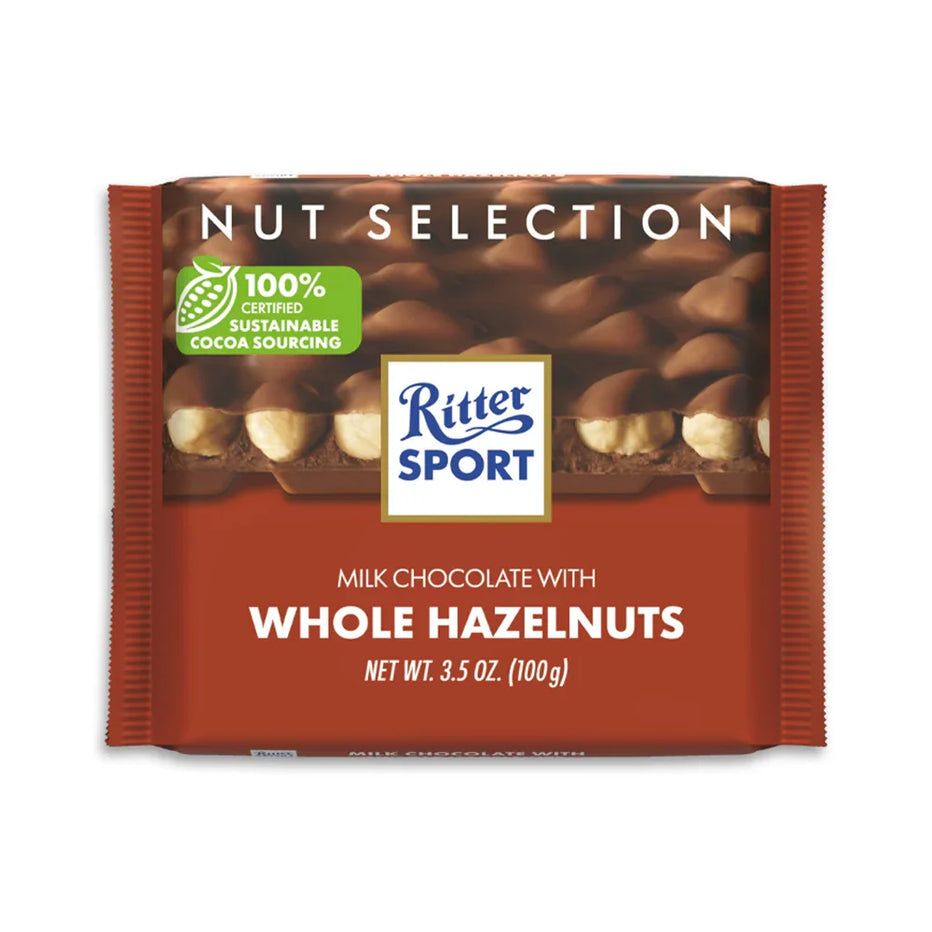 Ritter Sport Milk Chocolate with Whole Hazelnuts Bars | Candy Warehouse ...