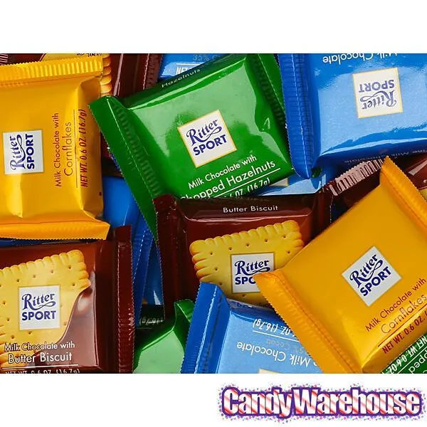 Ritter Sport Mini Chocolate Squares Assortment: 48-Piece Box – Candy ...
