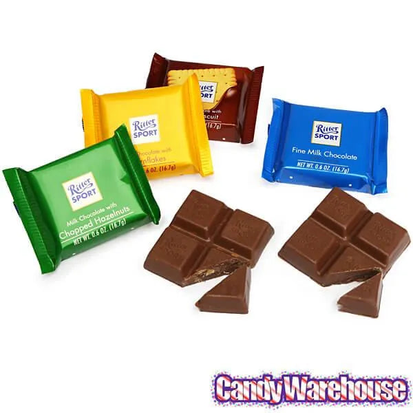 Ritter Sport Mini Chocolate Squares Assortment: 48-Piece Box – Candy ...