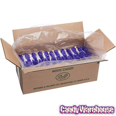 Rock Candy Crystal Sticks - Purple: 120-Piece Case – Candy Warehouse