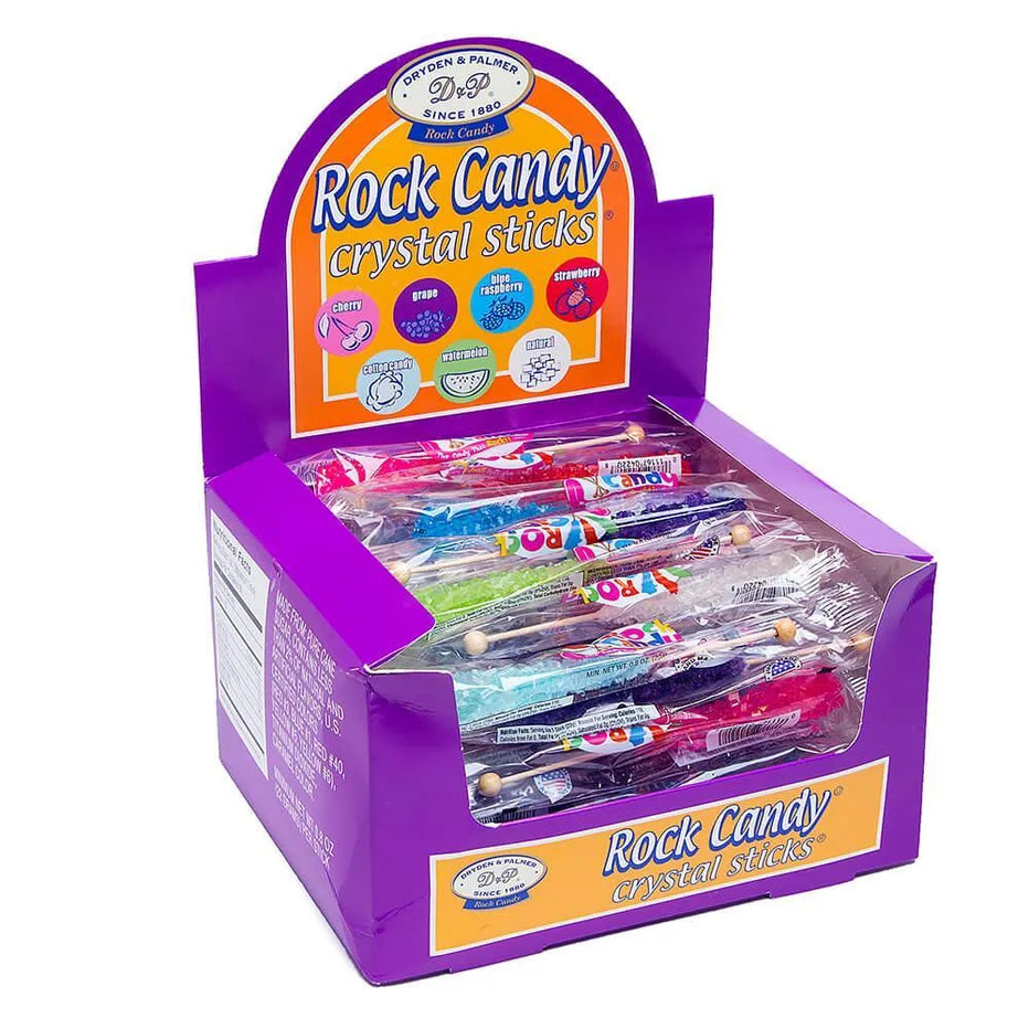 Rock Candy Sticks Assortment: 60-Piece Display – Candy Warehouse