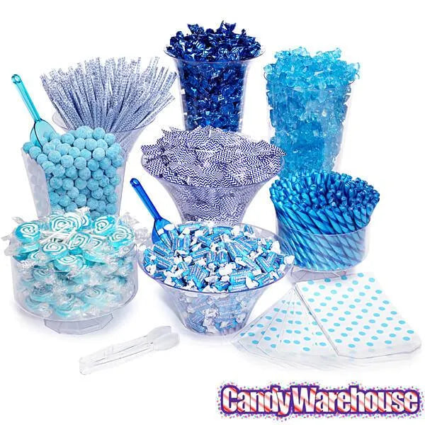 Rock Candy Strings - Blue: 5LB Box | Candy Warehouse