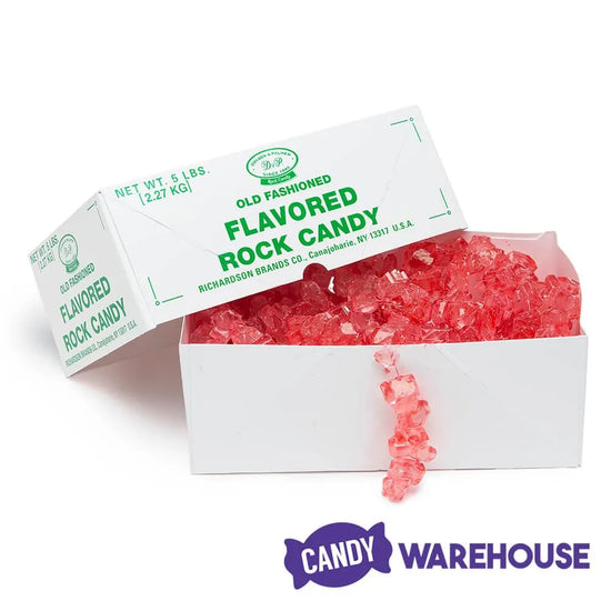 Rock Candy Strings - Red: 5LB Box | Candy Warehouse