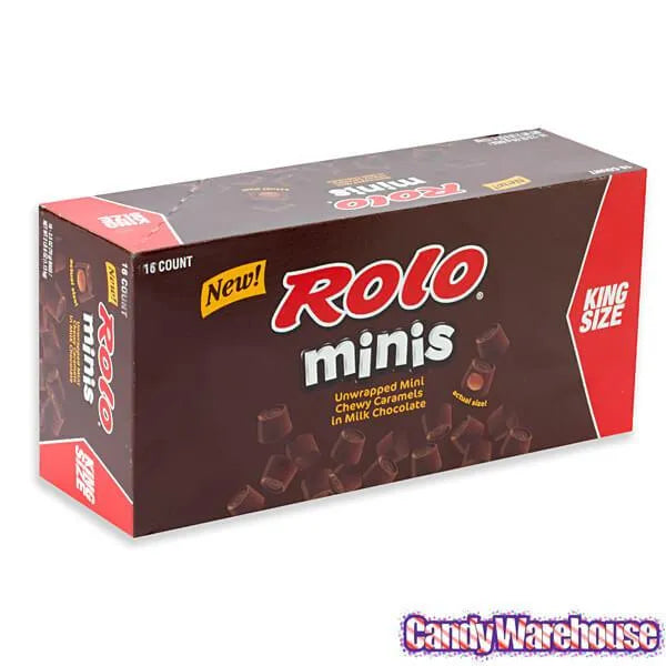 Rolo Minis Candy King Size Pouches: 16-Piece Box – Candy Warehouse