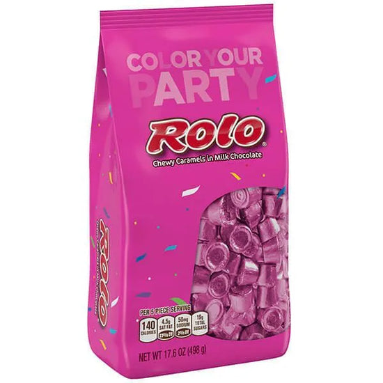 Rolo Pink Foiled Candy: 80-Piece Bag | Candy Warehouse
