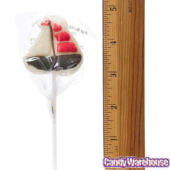 Sailing Themed Lollipops: 12-Piece Box | Candy Warehouse