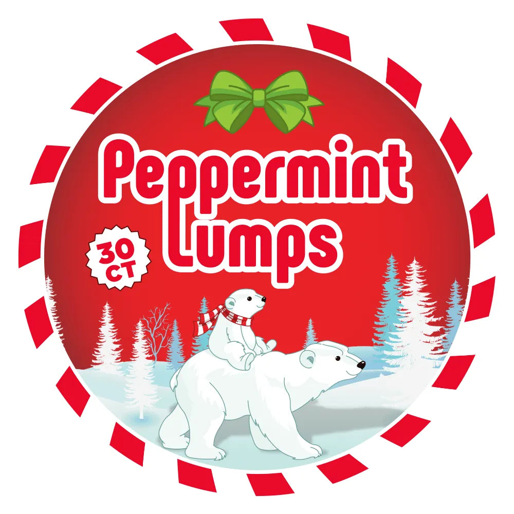 Sassy Peppermint Lumps Hard Candy: 30-Piece Jar | Candy Warehouse