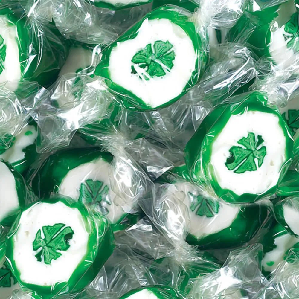 Shamrock Irish Creme Nougat Fluffs Taffy: 3LB Bag | Candy Warehouse