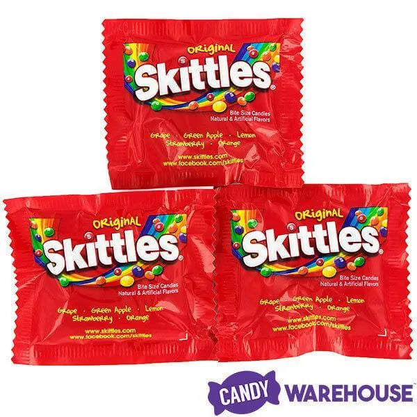 Skittles Candy Fun Size Packs: 22LB Case | Candy Warehouse