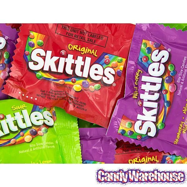 Skittles Candy Fun Size Packs - Assortment: 45-Piece Bag – Candy Warehouse