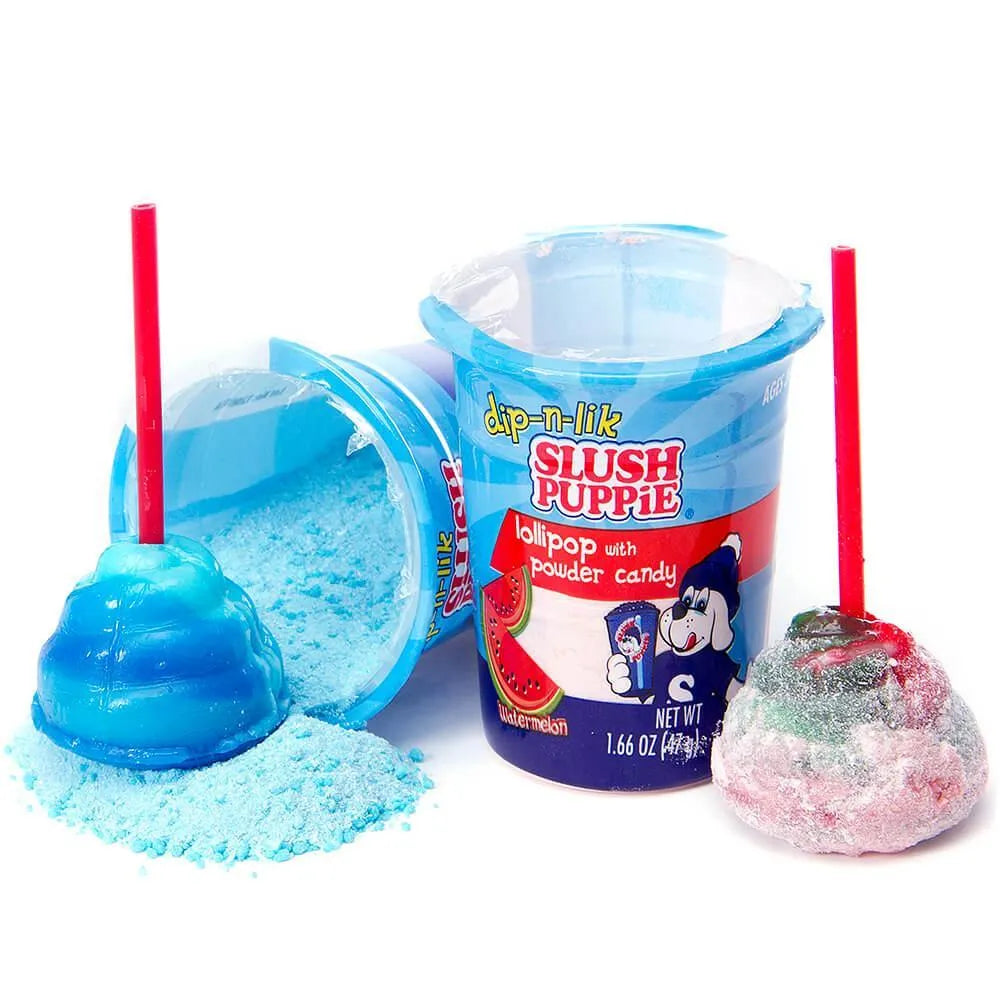 Slush Puppie Dip-n-Lik Candy Packs: 12-Piece Display – Candy Warehouse