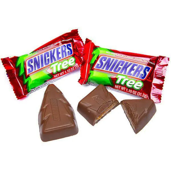 Snickers Christmas Tree Candy Bars: 24-Piece Box | Candy Warehouse