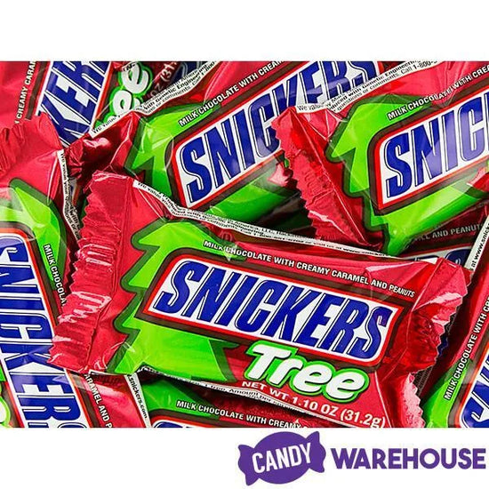 Snickers Christmas Tree Candy Bars: 24-Piece Box | Candy Warehouse