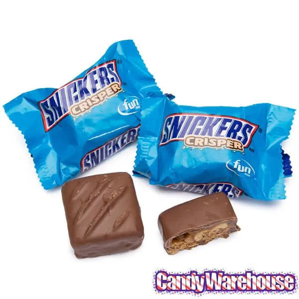 Snickers Crisper Fun Size Candy Bars: 15-Piece Bag | Candy Warehouse