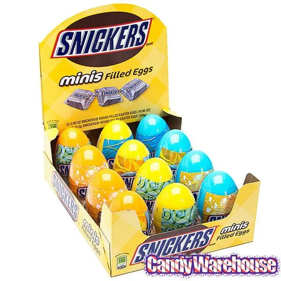 Snickers Minis Candy Filled Plastic Easter Eggs: 12-Piece Display ...