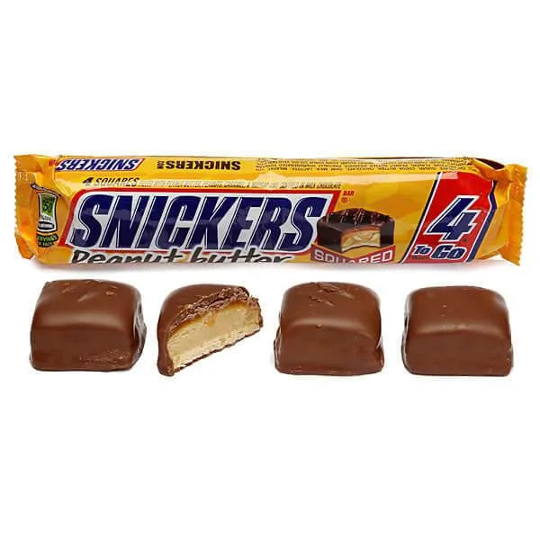 Snickers Peanut Butter Squared King Size Candy Bars: 18-Piece Box ...