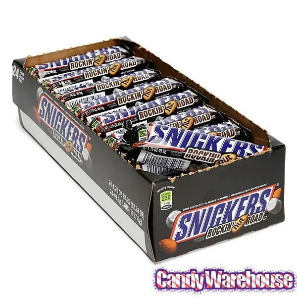 Snickers Rockin' Nut Road Candy Bars: 24-Piece Box | Candy Warehouse