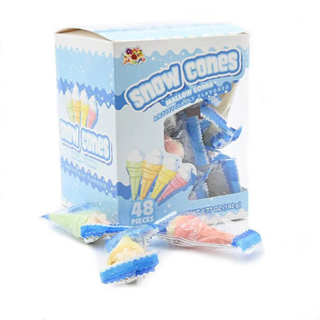 Snow Cones Mallow Cones: 48-Piece Box – Candy Warehouse
