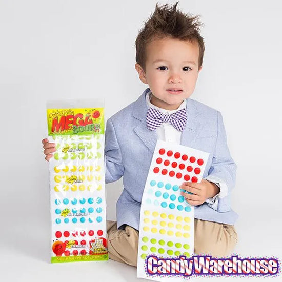 Sour Mega Candy Buttons Sheets: 3-Piece Pack | Candy Warehouse