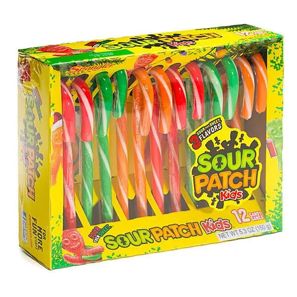 Sour Patch Candy Canes