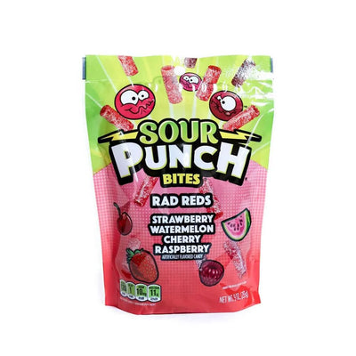Sour Punch Bites Candy - Rad Reds: 9-Ounce Bag – Candy Warehouse