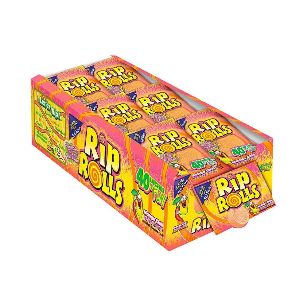 Sour Rip Rolls - Mango Chili: 24-Piece Display – Candy Warehouse
