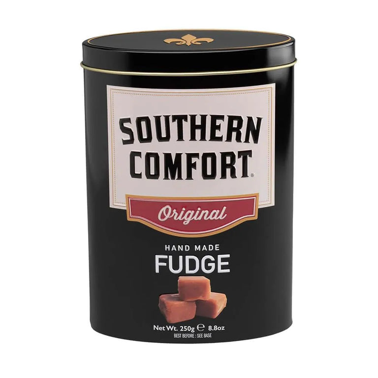 Southern Comfort Handmade Fudge Caramels: 8.8 Ounce Tin | Candy Warehouse