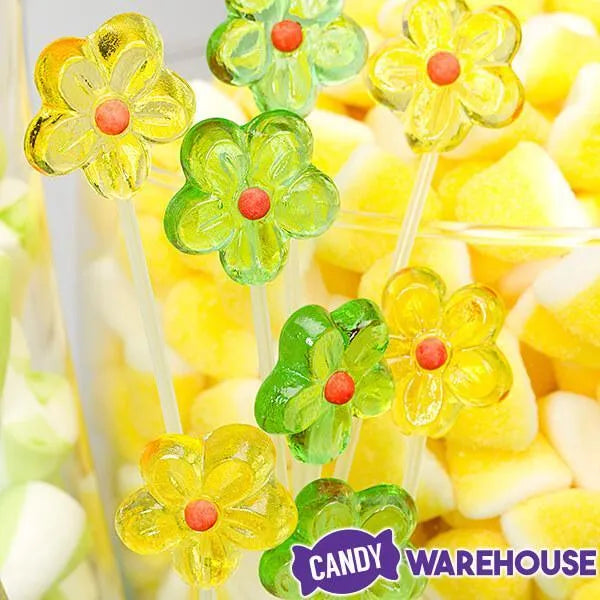Sparkle Candy Flower Lollipops: 100-Piece Bag – Candy Warehouse