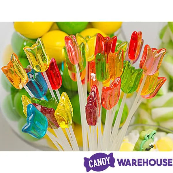 Sparkle Candy Tulip Lollipops: 100-Piece Bag | Candy Warehouse