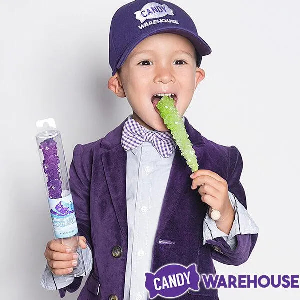 Squire Boone Mountain-Size Rock Candy Crystal Sticks: Set of 6 Tubes ...