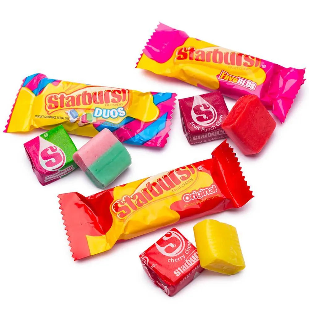 Starburst Fruit Chews Candy Fun Size Packs - Assorted: 85-Piece Bag ...