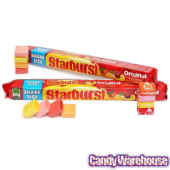 Starburst Fruit Chews King Size Candy Packs - Original: 24-Piece Box ...