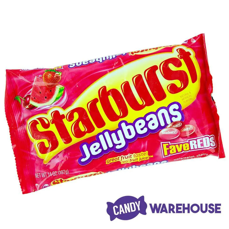 Starburst Jelly Beans - FaveREDs Assortment: 14-Ounce Bag – Candy Warehouse