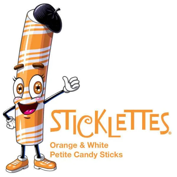 Sticklettes Petite Candy Sticks - Orange: 150-Piece Tub – Candy Warehouse