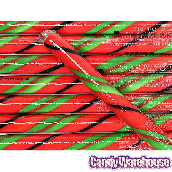 Strawberry Kiwi Hard Candy Sticks: 100-Piece Box – Candy Warehouse